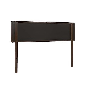 Bme Nipe Queen Headboard ONLY, Boho Bohemian Coastal Style with Solid Wood, Easy Assembly, Walnut