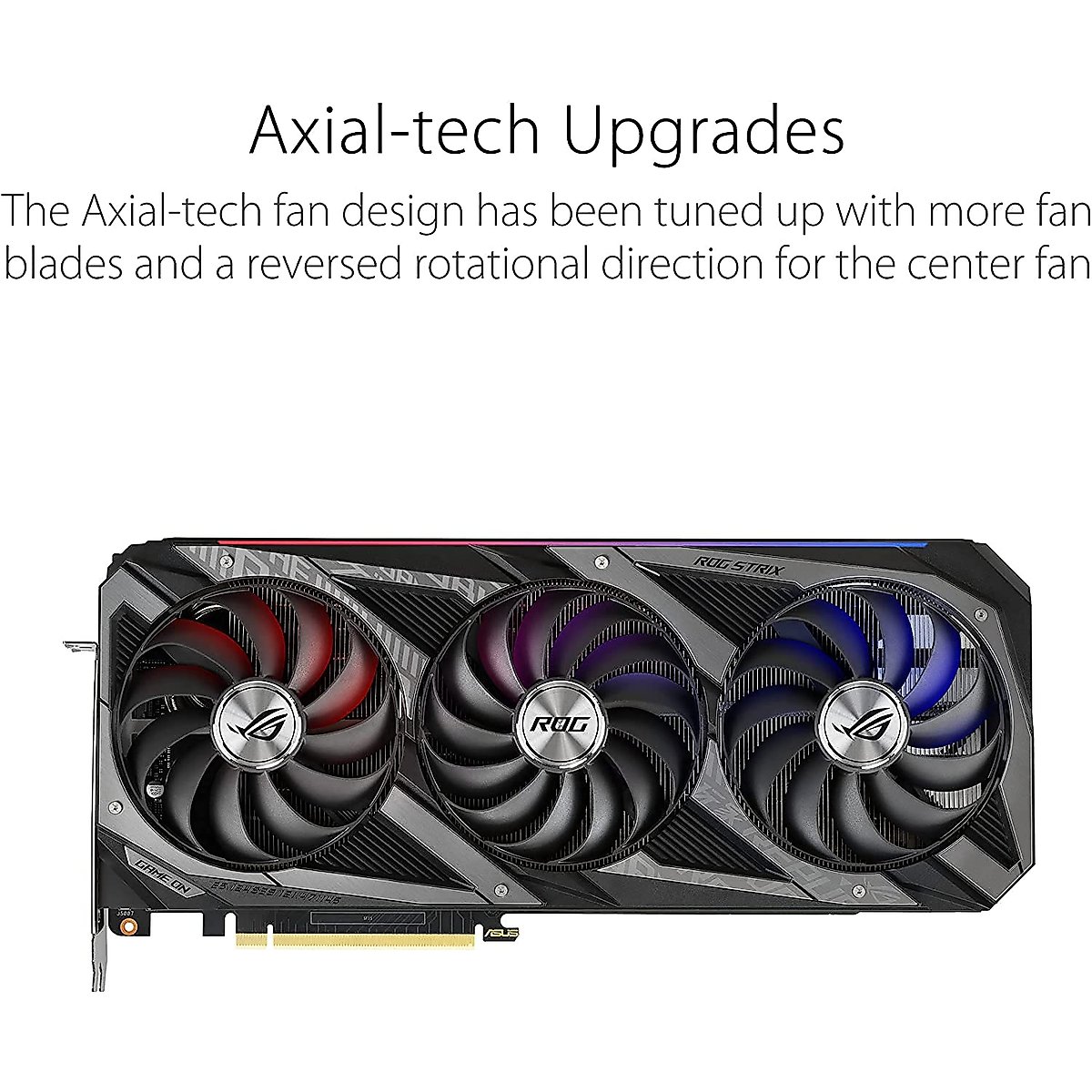 ASUS ROG Strix NVIDIA GeForce RTX 3070 Ti OC Edition Gaming Graphics Card (PCIe 4.0, 8GB GDDR6X, HDMI 2.1, DisplayPort 1.4a, Axial-tech Fan Design, 2.9-Slot, Super Alloy Power II, GPU Tweak II)