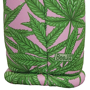 Pink Marijuana Leaf Driver 460cc Club Headcover Handmade by BeeJos