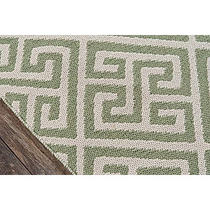 Madcap Cottage Palm Beach Brazilian Avenue Area, Indoor Outdoor Rug, 3'6" X 5'6", Green