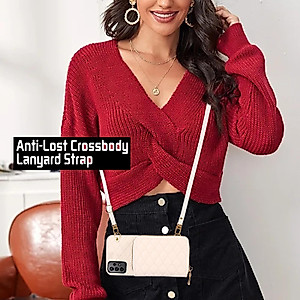 Furiet Detachable Crossbody Strap Wallet Case for Samsung Galaxy A32 5G 2021 6.5 inch Zipper Purse, Multi Card Slots and PU Leather Stand Phone Cover for M32 G5 A 32 32A S32 SM-A326U A326U Women Beige