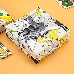 24PCS Gift Pull Bows- 4" Wide,6 Colors Gift Wrapping Christmas Wedding Valentine's Day Present Decoration Pull Bows