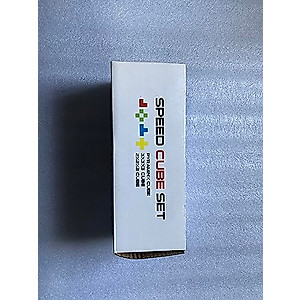 ROXENDA Speed Cube Set, Magic Cube Set of 2x2x2 3x3x3 Pyramid Cube Smooth Puzzle Cube (Stickerless)