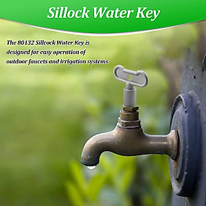 LanKstet 5/16 80132 Sillcock Water Key,Water Spigot knob Keys,Outdoor Faucet Handle,Square Stem Outside Shut Off Valve Hose Key,3 pcs