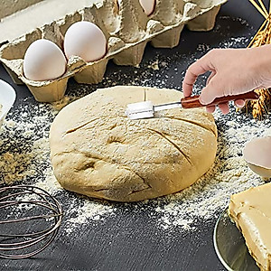 SIMOX Premium Bread Lame Slashing Tool, Bread Scorer Blade with Crafted Wooden Handle, Dough Scoring Kinfe with 5 Extra Blades and Protective Cover