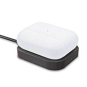Wireless Charger, COSOOS Aluminum Wireless Charging Pad, 5W Lightweight Compact Charging Station Compatible with AirPods Pro, AirPods 2, AirPods Wireless Charging Case(Black)