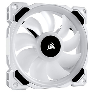 Corsair LL Series, LL120 RGB, 120mm RGB LED Fan, Triple Pack with Lighting Node PRO- White, Lighting Node PRO Included, LL120 RGB White,CO-9050092-WW