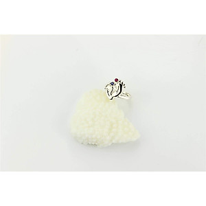 Getname Necklace Womens Pesonalized Name Rings Custom Engraved Baby Feet with 2 Birthstone 2 Name Ring for Mom Silver 9.5