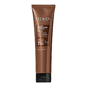 Redken All Soft Mega Curls Hydramelt Leave-In Treatment | For Extremely Dry Hair | For Curly & Coily Hair | Ultra Moisturizing Hair Lotion Enhances Shine | With Aloe Vera