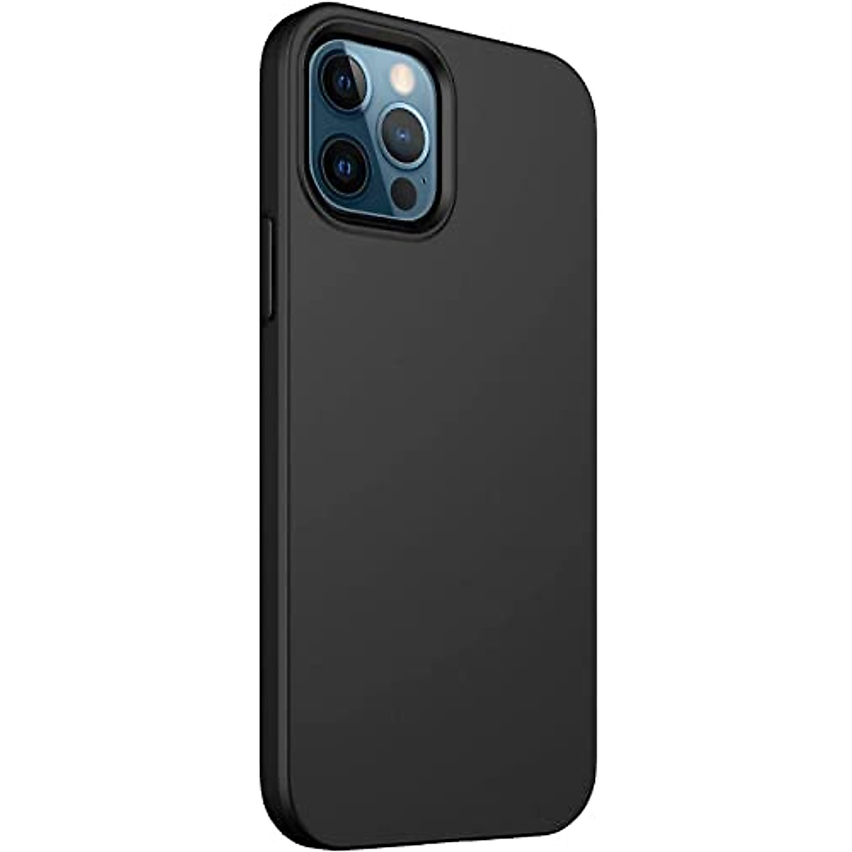 HTH iPhone 14 PRO MAX Case, Premium Silicone and Ultra Slim Shockproof Protective, Sleek Design [Soft Anti-Scratch Microfiber Interior], 6.7 inch, Dark Black