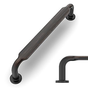 Amerdeco 10 Pack Oil Rubbed Bronze Cabinet Pulls 5 Inch(128mm) Hole Centers Kitchen Cabinet Handles Solid Zinc Alloy Cabinet Hardware Drawer Pulls ZH0051