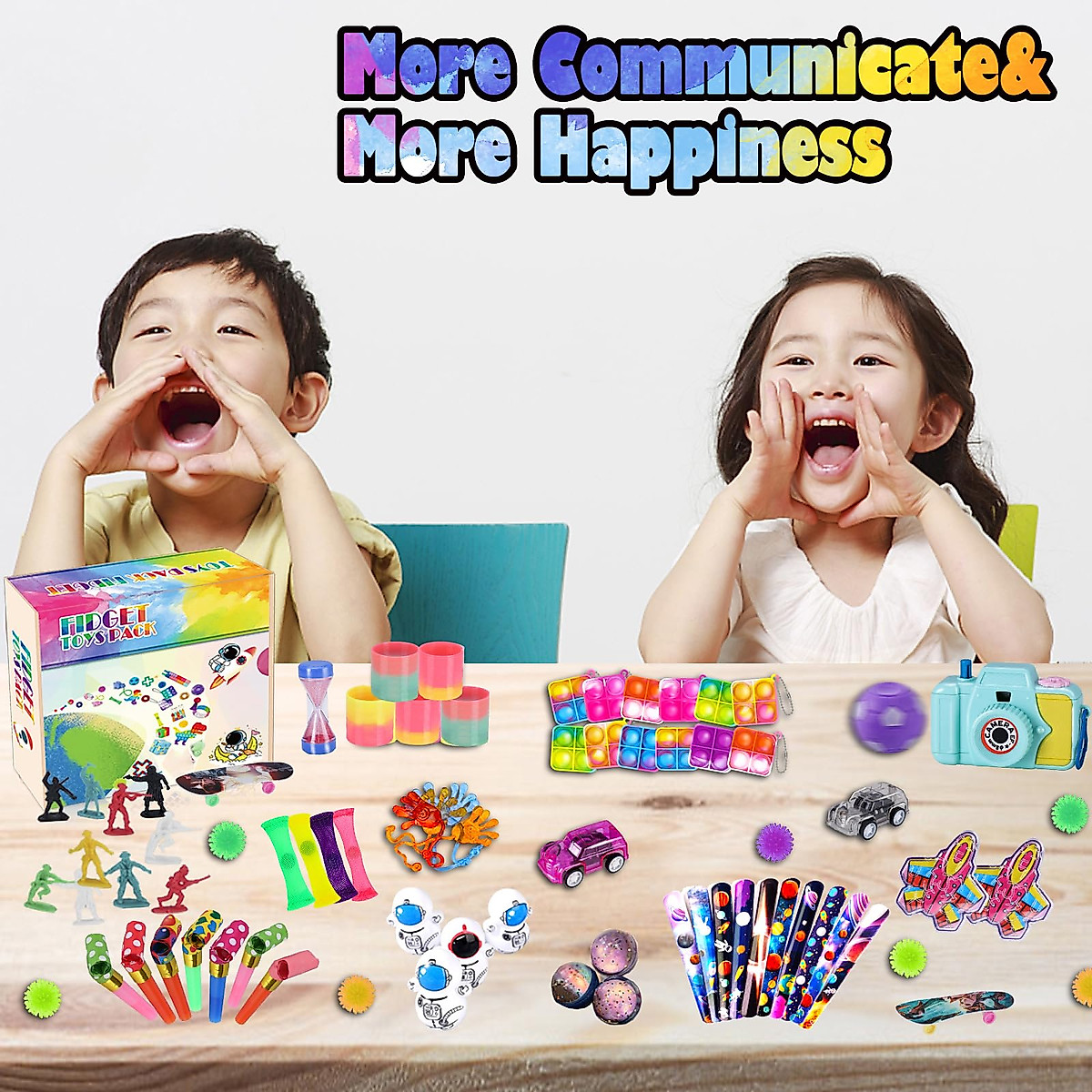 400 Pcs Party Favors for Kids, Easter Basket Stuffers, Fidget Toy Pack, Stocking Stuffers Carnival Prizes Treasure Box Toys for Classroom Bulk Toys Goodie Bag Stuffers Pinata Fillers for Kids