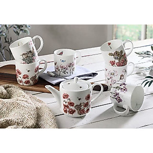 Royal Worcester Wrendale Designs Bessie Cow Mug | 14 Ounce Large Coffee Mug with Cow Design | Made from Fine Bone China | Microwave and Dishwasher Safe