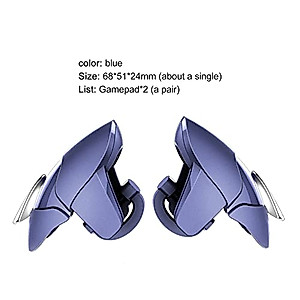 1Pair Phone Game Controller Mobile Game Triggers Button Shooter Phone Gamepad for iPhone for Android Valentine's Day/Mother's Day/Wedding/Anniversary/Party/Graduation/Christmas/Birthday Gifts - Blue