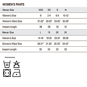 Mercer Culinary M61100BKL Genesis Women's Chef Cargo Pant, Large, Black