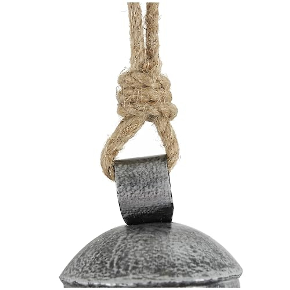 Deco 79 Rustic Metal Cowbell Decorative Bells, 5", 4", 3"H, Silver