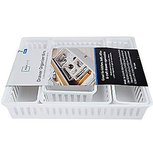7 Piece Drawer Organizer Bin Set