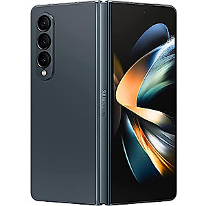 Galaxy Z Fold 4 Cell Phone, Factory Unlocked Android Smartphone,256GB, Flex Mode, Dual Sim (1x eSim + 1x Nano) Multi Window View, Foldable Display, Korean International Version, Graygreen (SM-F936NZ)