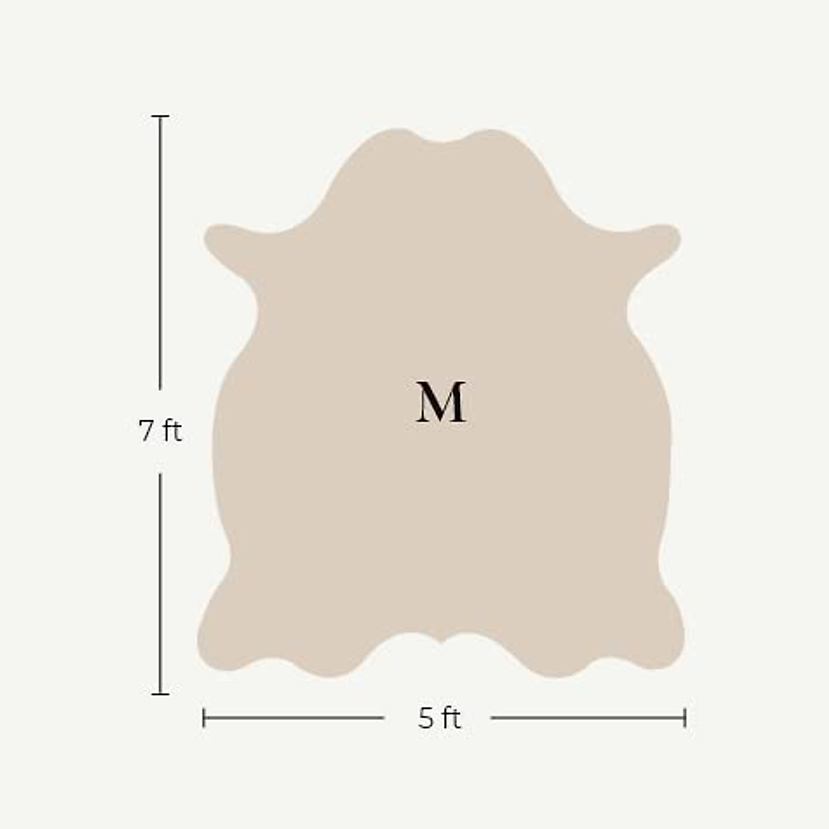 Natural Brown Speckled Cowhide Rug (5' x 7')