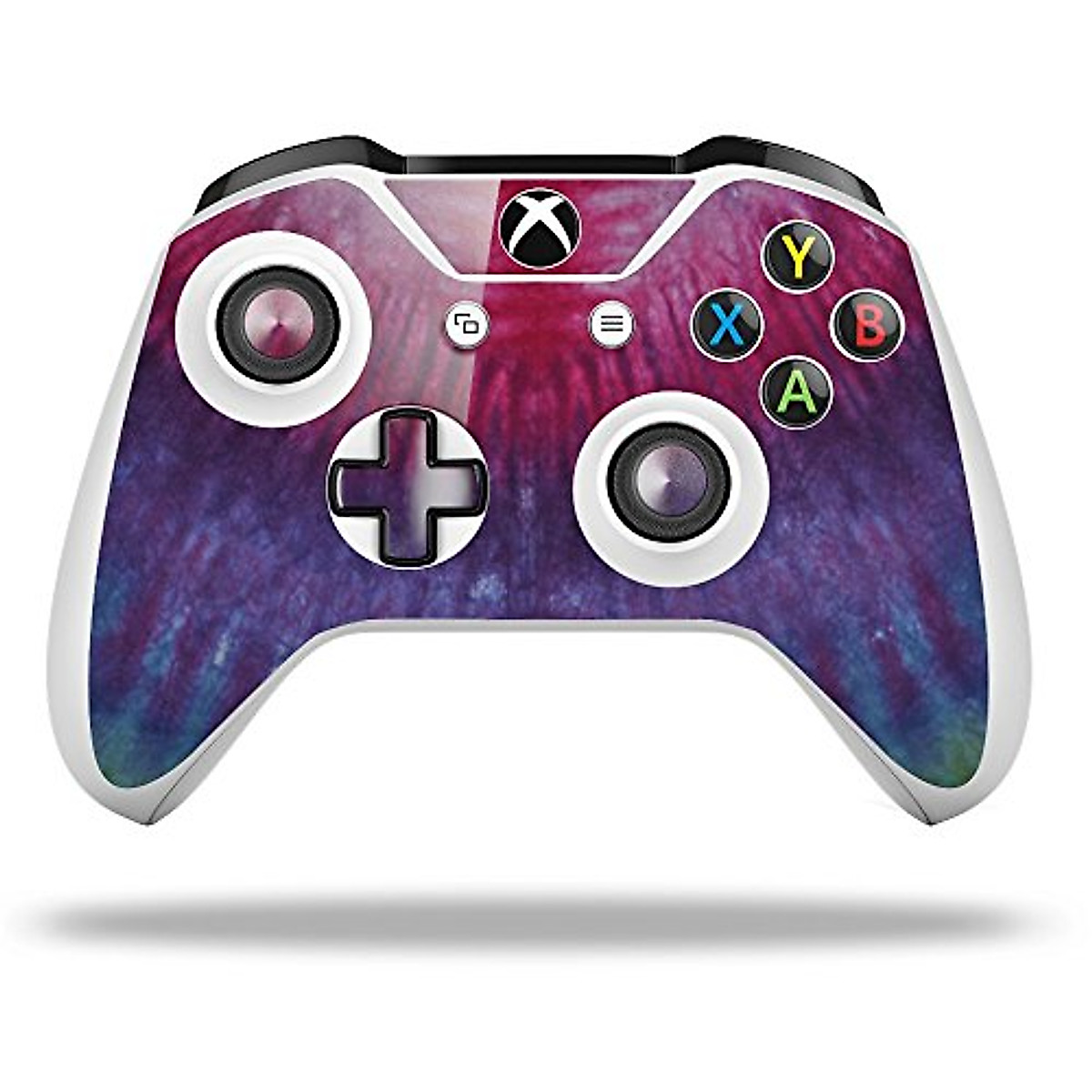 WraptorSkinz Decal Vinyl Skin Wrap compatible with XBOX One S / X Controller - Tie Dye Pink and Purple Stripes (CONTROLLER NOT INCLUDED)