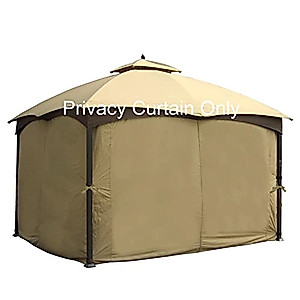 10' x 12' Gazebo Privacy Curtain Set for #GF-12S004B-1 by ABCCANOPY