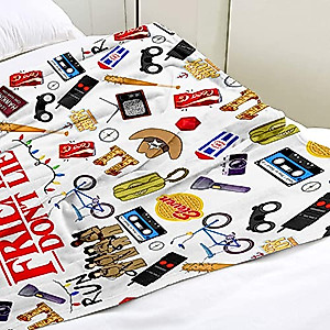 Strangeness Merchandise Blanket Christmas Decorations TV Show Gifts Soft Flannel Throw Blanket 50" X 40"