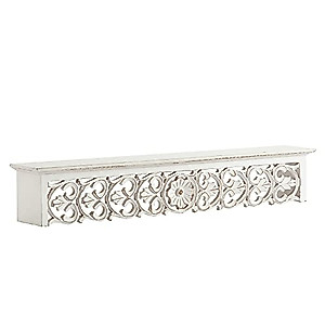 Habitat Decorative Carved 30-in Shelf, White & Off-White