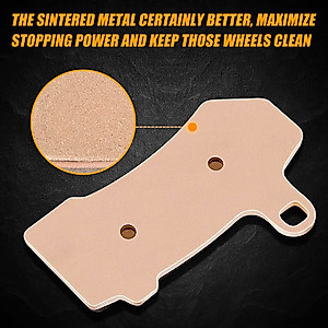 RANSOTO 2Front & 1Rear Sintered Brake Pads Kit - Compatible with 2008-2022 Harley Road Glide, FLHR Road King, FLHX Street Glide, Electra Glide Ultra Classic - Replaces FA409 41854-08