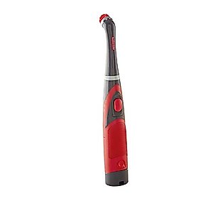 Rubbermaid Reveal Cordless Battery Power Scrubber, Gray/Red, Multi-Purpose Scrub Brush Cleaner for Grout/Tile/Bathroom/Shower/Bathtub, Water Resistant, Lightweight, Ergonomic Grip (1839685)