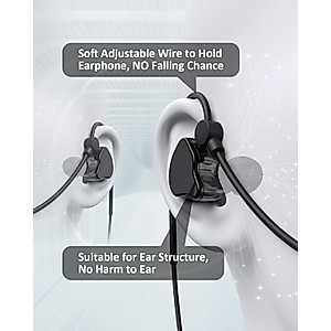 Maxquall Referee Headset Earphone Newly-Designed Earpiece Professional 1pc V6 V4 FBIM Football Arbitro Coach Judger Arbitration Earhook Soccer Headset(1PC R Earpiece)