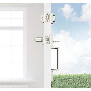 Amador/Casey Entrance Gripset - Satin Nickel + Smart Key