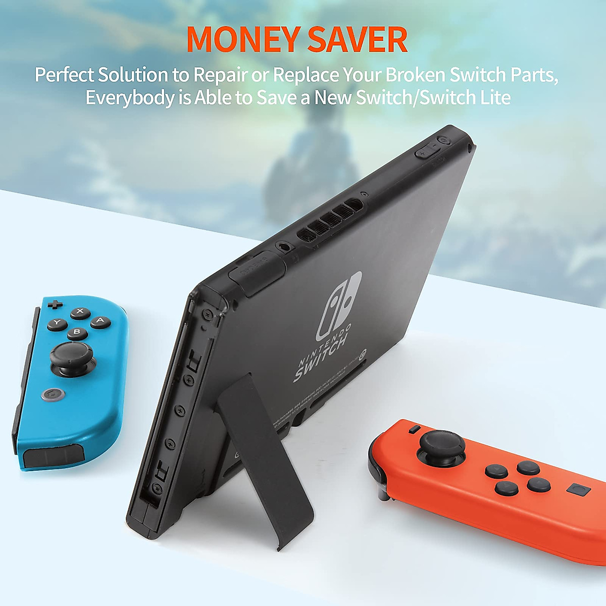 Screwdriver Kit for Nintendo Switch – 10 in 1 PRO S2 Steel Triwing Y00 Repair Tool Set with Thumb Caps, Tweezers, Cleaning Brush, Opening Accessories for Switch/Switch Lite JoyCon Joy-Con Controller