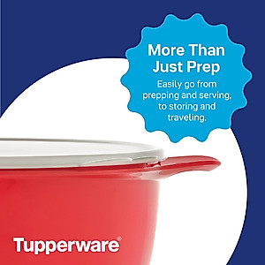 Tupperware Brand Thatsa Mega Prep & Storage Bowl, 10L (42 Cup) - Dishwasher Safe & BPA Free - Airtight, Leak-Proof Food Container with Lid - Extra Large & Lightweight