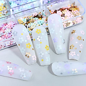 Flower Glitter Confetti Epoxy Resin Mold Fillers Nail Sequin Glitters Nail Decors Resin Filling Materials