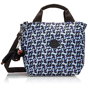 Kipling Womens Women's Shelia Bag, Adjustable Strap, Nylon Crossbody Bag, Dazzling Geos, 11.75 L x 6.75 H 6.25 D US