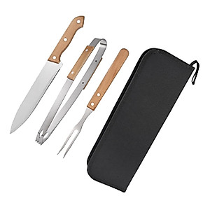 2 Sets Barbecue and Fork Tools Grilling Cutter Grill Tool Kit Grill Cutter Grill Fork Tong for Outdoor Grill Food Barbecue Grilling Fork Tong Cooking Food Kitchen Essentials