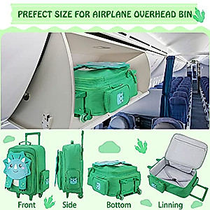 Kids Luggage,Large 18 Inch Carry on Suitcase with Wheels for Travel,19.8L Rolling Luggage for Toddler Boys and Girls VONXURY