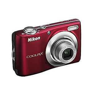 Nikon Coolpix L22 12.0MP Digital Camera with 3.6x Optical Zoom and 3.0-Inch LCD (Red-primary) (Renewed)