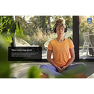 Philips A4216 Wireless Sports Headphones, up to 35 Hours Play time, Washable Cooling Ear-Cup Cushions, IP55 Water/dust Protection, Bluetooth + 3.5 mm Audio Port, Built-in Microphone TAA4216BK