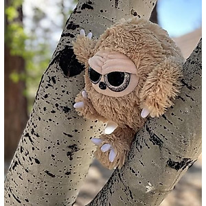 Grumpy Baby Sloth - Adorable Super Soft Plush Stuffed Animal Toy Doll (Glitter Eyes) - Large 8 Inch - Unique Gift for Kids and Adults