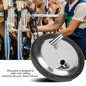 Uxsiya Milk Bucket Gasket Milk Bucket Lid Durable for Sheep for Milking Machine