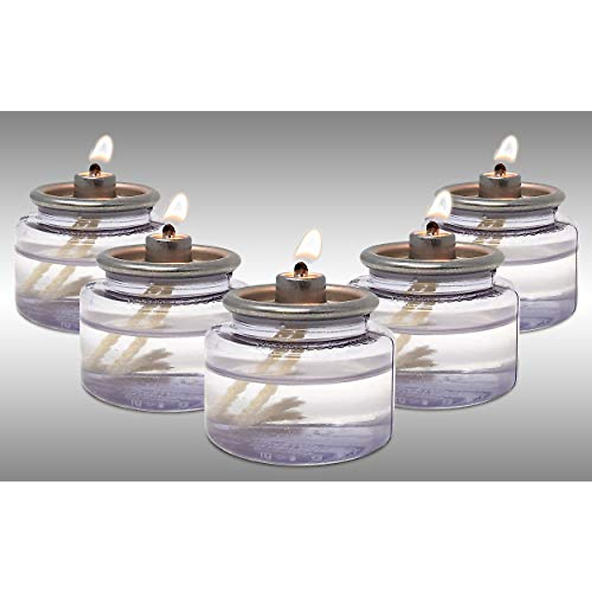 Hyoola Oil Candles - 8 Hour Liquid Candles - Disposable Liquid Paraffin Tea Lights - 24 Pack - for Restaurant Tables and Emergency Candles