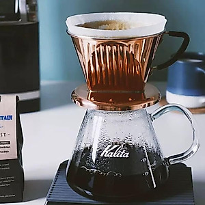 #4 White Paper Filters, Coffee Filter #4 Cone Paper Filters 8-12 Cups, Disposable for Pour Over and Drip Coffee Maker (White, #4 U-shaped 100 Count)