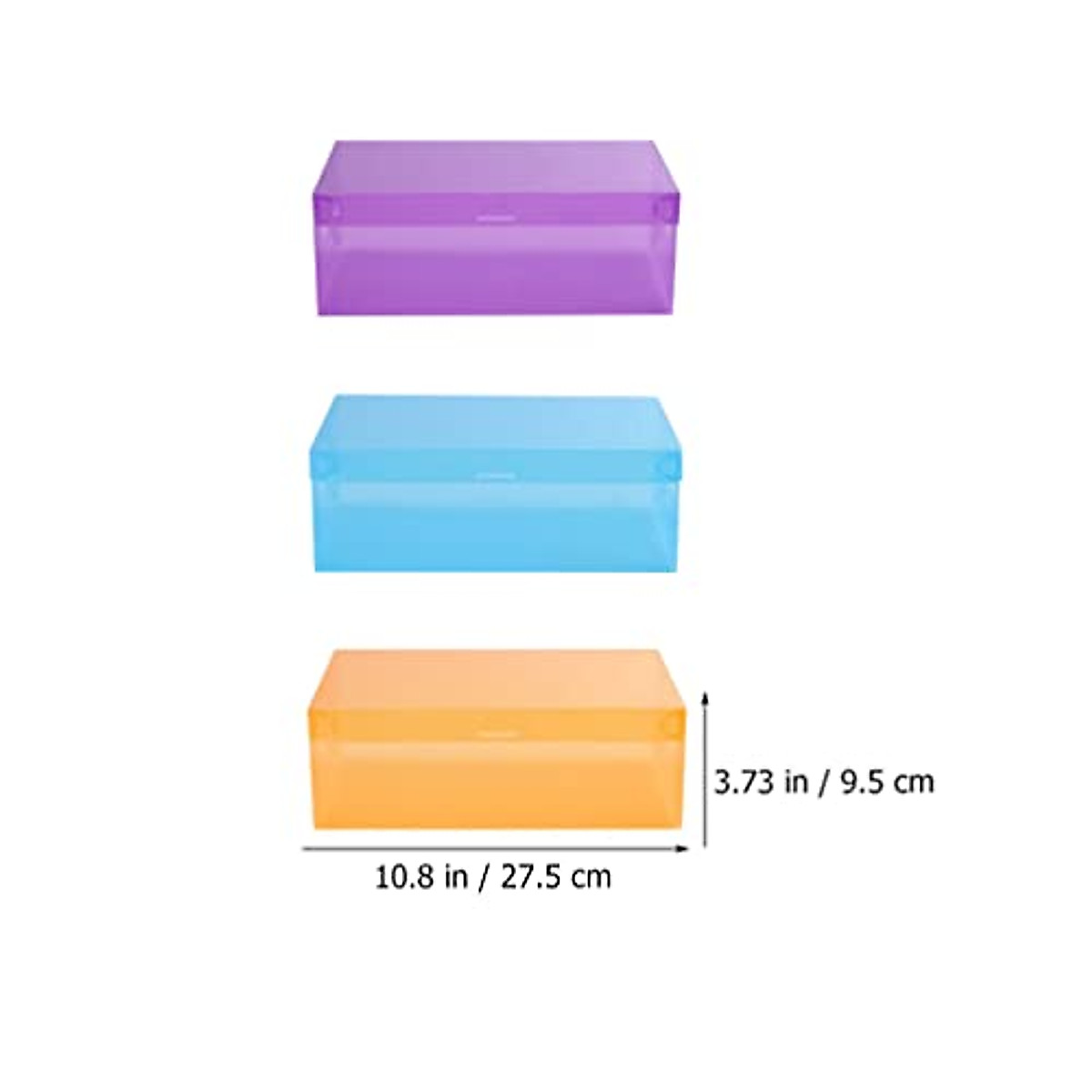 OUNONA 7Pcs Stackable Shoe Storage Box Clear Plastic Shoe Organizer Foldable Sneaker Box Container with Lids Cabinet Organizer for Under bed Closet Garage Entryway 27.5 * 18 * 9.5cm