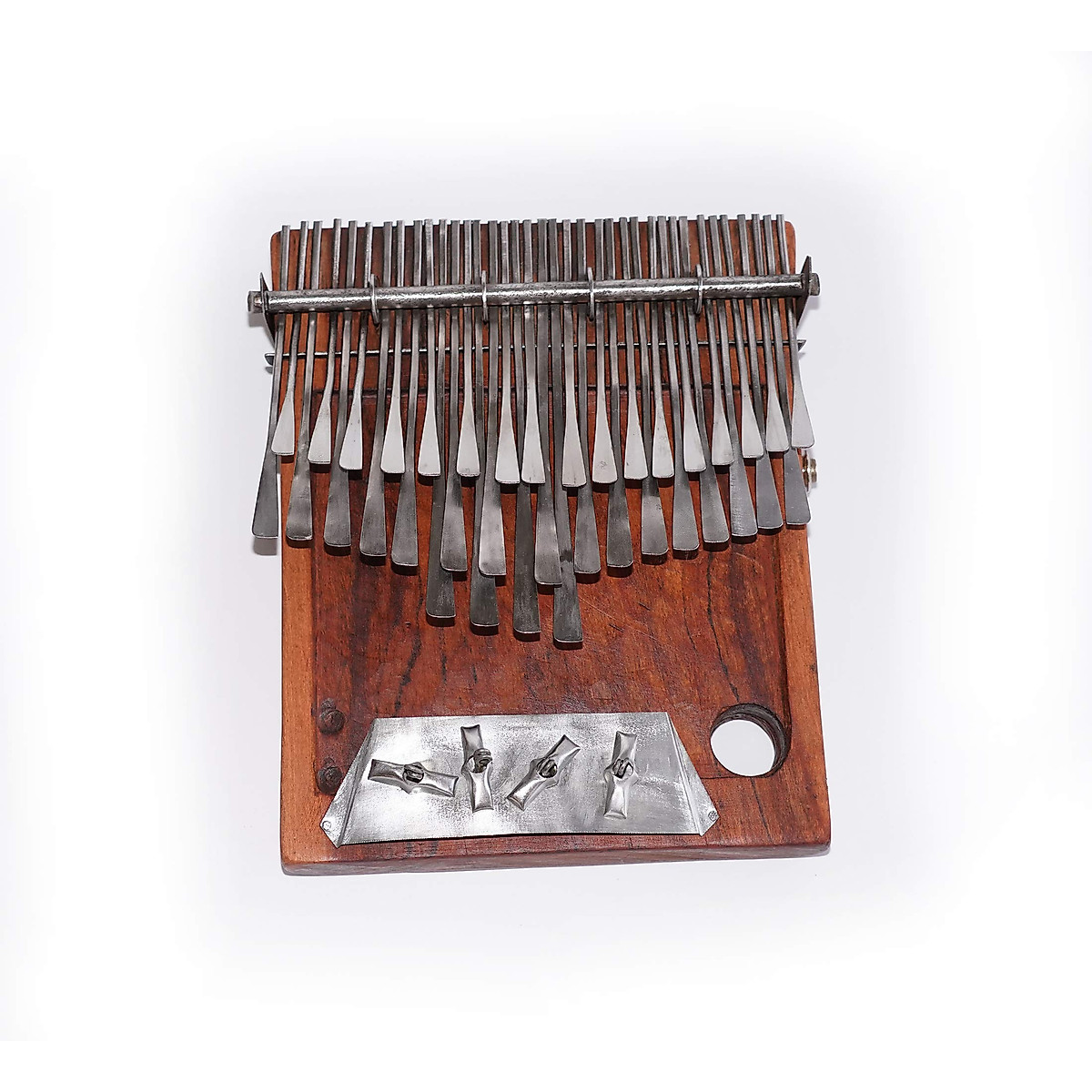 37 Key Shona Njari ELECTRIC Mbira - Triple Sensor Pickup - Finger Piano Kalimba Handmade in Zimbabwe