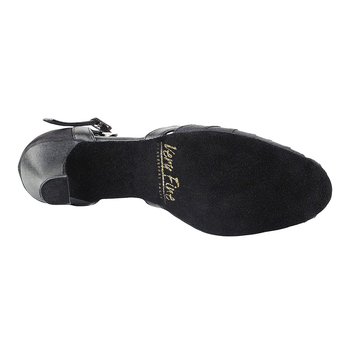 Very Fine Womens Dance Shoe Gabriella Bachata Swing Salsa Latin Ballroom Black Satin 2.5" Heel 8.5 US