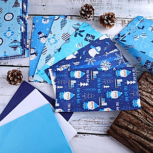 MIMIND 72 Pieces Christmas Winter Candy Paper Bags 6 Design Paper Gift Treat Bags with 72 Tissue Paper and 72 Stickers Paper Candy Gift Bags for Christmas Party Favor, 5.1 x 3.1 x 9.4 Inches