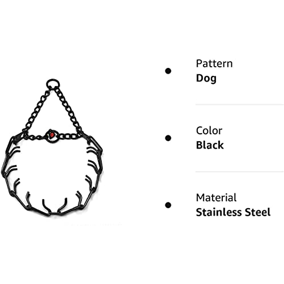 Herm Sprenger Black Stainless Steel Prong Dog Training Collar Ultra-Plus Pet Pinch Collar No-Pull Collar for Dogs Anti Pull Training Collar Made in Germany 3.2mm x 23in Medium