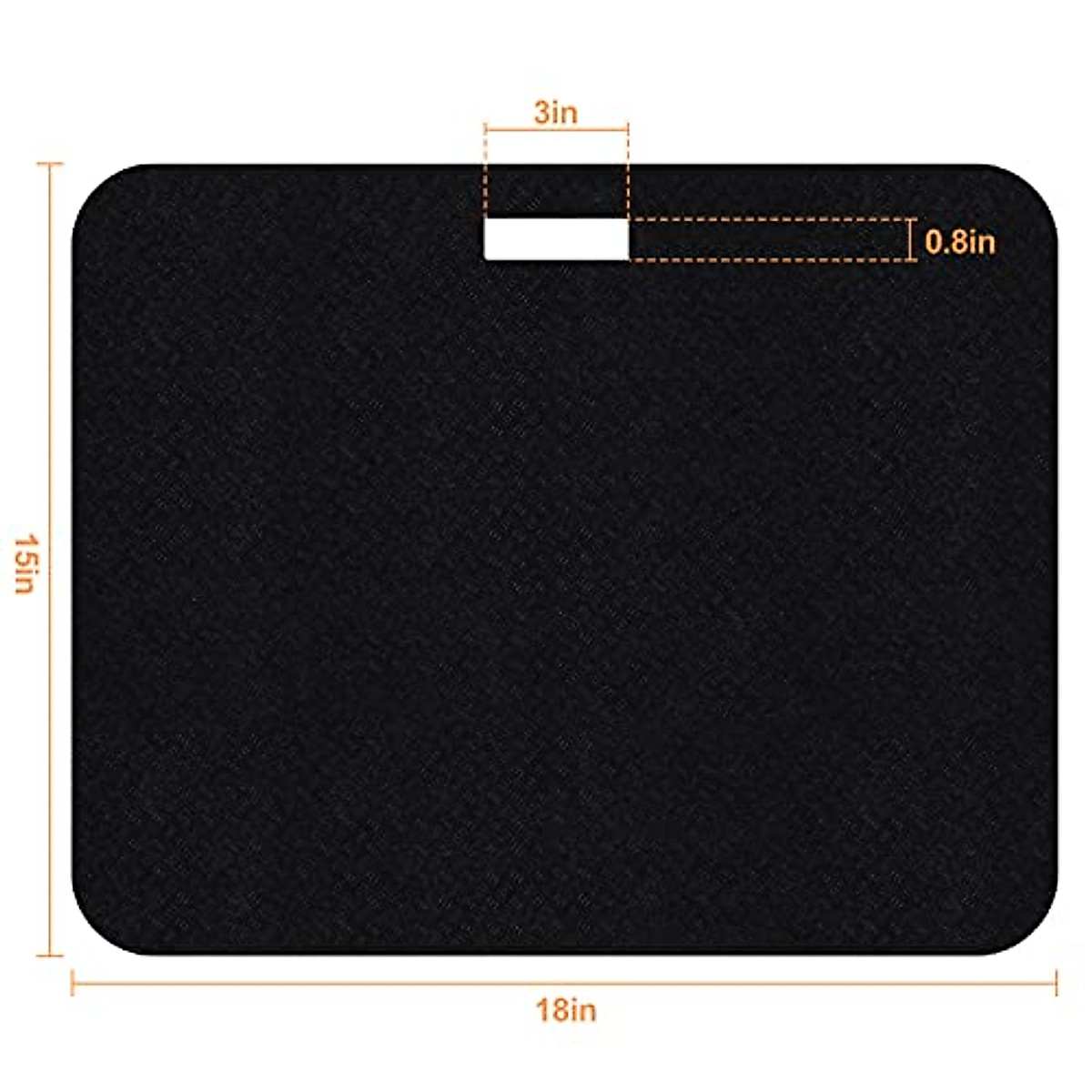 Heat Resistant Mat for Air Fryer with Sliding Function, 2 Pcs 15*18 in Heat Resistant Pad Sliding Caddy Countertop Protector Mat Compatible with Most XL Air Fryer Ninja Air Fryer Oven Micro Wave Oven