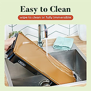 BELLA XL Electric Ceramic Titanium Griddle, Make 15 Eggs At Once, Healthy-Eco Non-stick Coating, Hassle-Free Clean Up, Large Submersible Cooking Surface, 12" x 22", Copper/Black